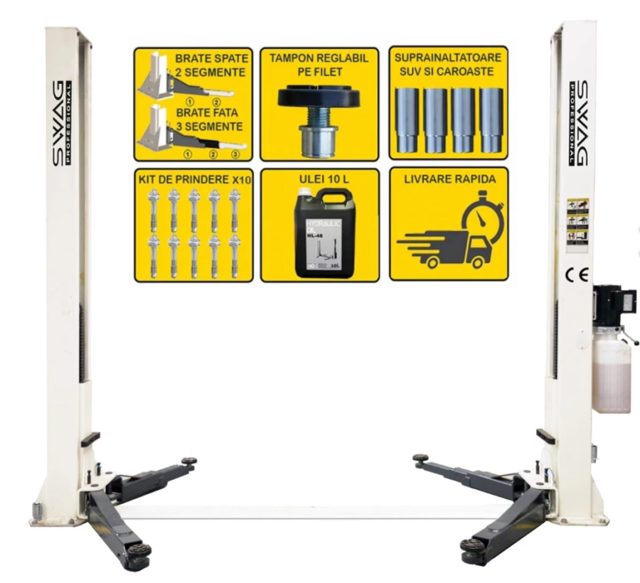 Elevator 2 coloane SWAG 4000kg Full • Vanzari echipamente service auto ...